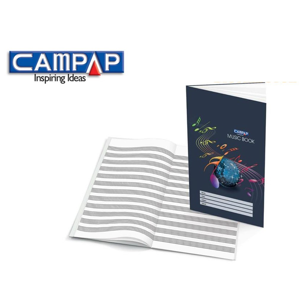 CAMPAP A4 Spiral Music Book 40 pages 70gsm | Shopee Malaysia
