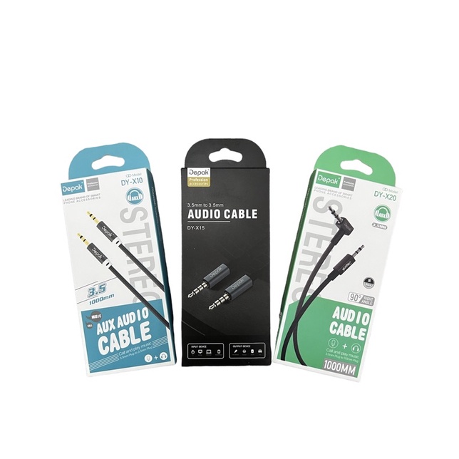 Ready stock DEPAK 1M /1000mm Car Aux Audio Cable 3.5mm Jack Male To ...