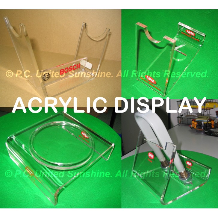 CUSTOM ACRYLIC DISPLAY Plastic Perspex Tabletop Merchandiser Stand ...
