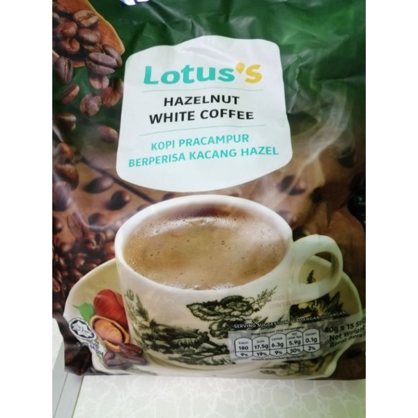 Lotus's Hazelnut White Coffee (15's x 40g) | Shopee Malaysia