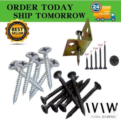 BLACK DRYWALL SCREW / WHITE DRYWALL SCREW / DRY WALL SCREW / SKRU TAJAM ...