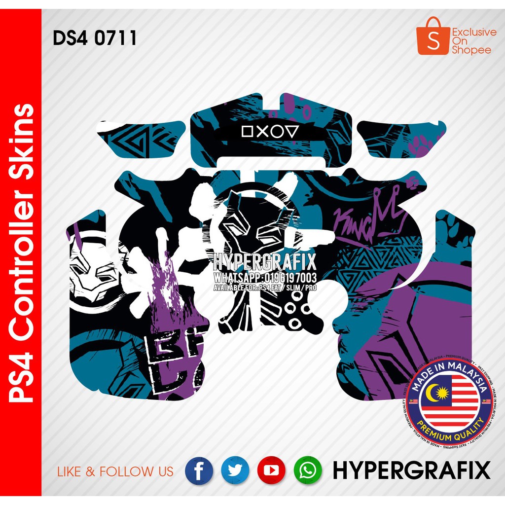 PS4 Controller DS4 SKIN (0711) | Shopee Malaysia