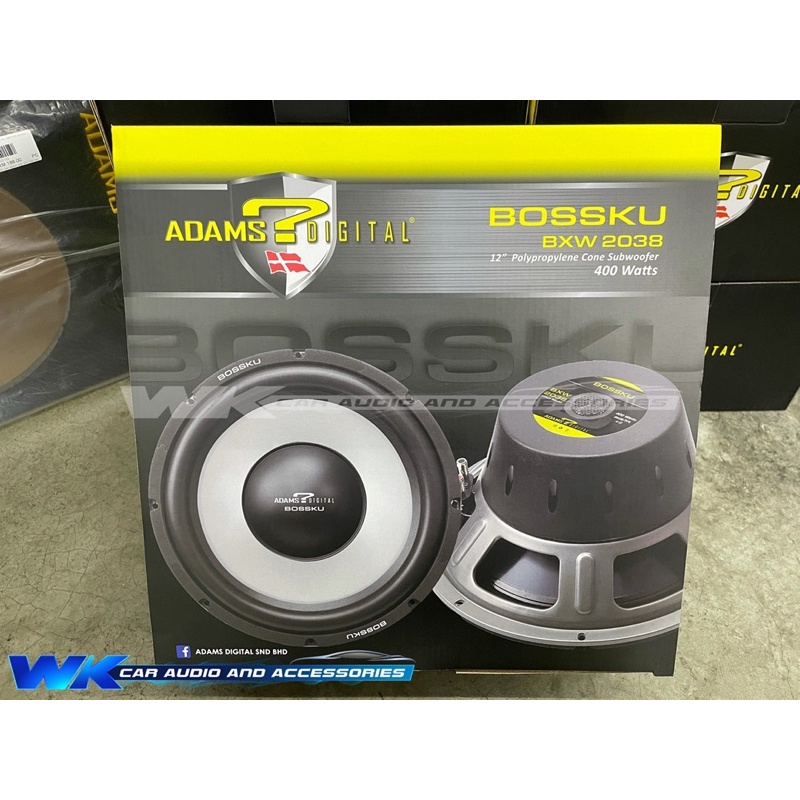 ADAMS DIGITAL BOSSKU SERIES 12” SUBWOOFER | Shopee Malaysia