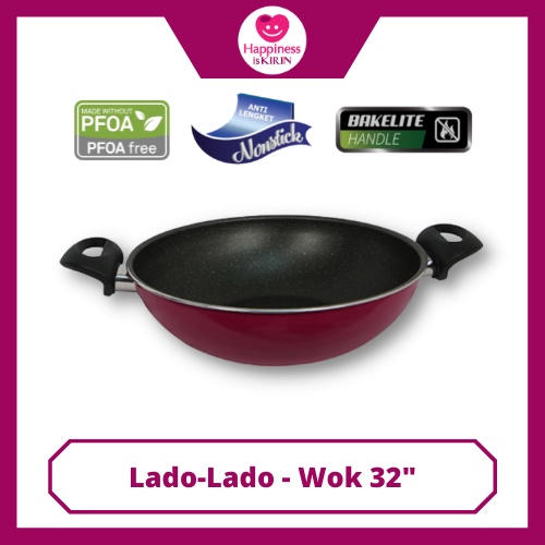 Kirin WOK LADOLADO 32 TEFLON MARBLE 2.3MM | Shopee Malaysia