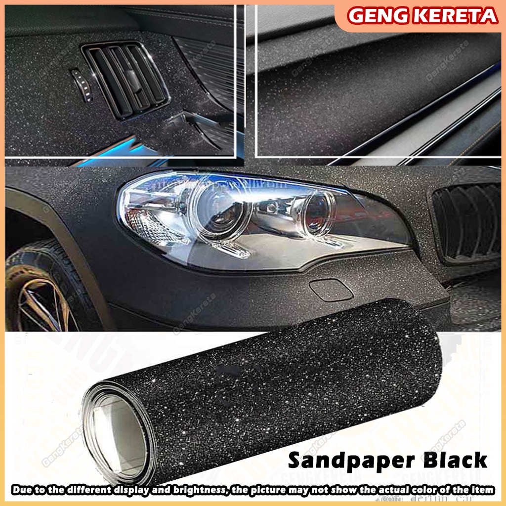 Black Series Matte Carbon Sandpaper Flash Fiber Vinyl Film Carbon Fibre ...