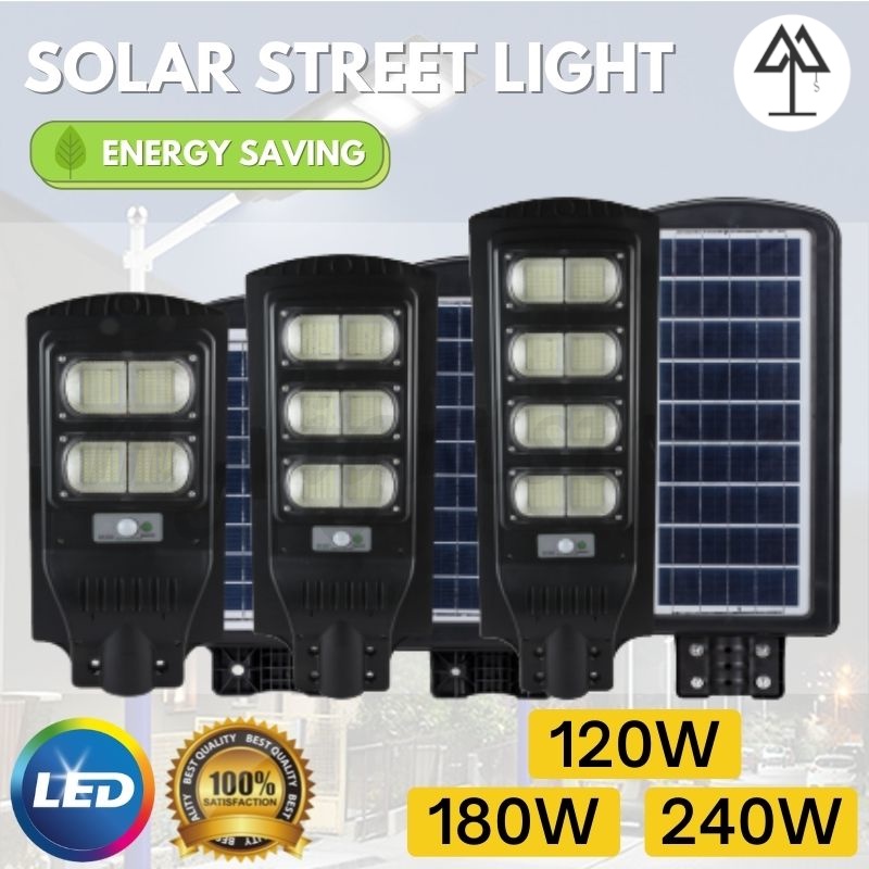 [Premium] LED 120W 180W 240W SOLAR STREET LIGHT FLOODLIGHT OUTDOOR ...