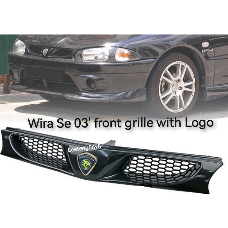 Wira 03' SE Arena Front grille With Logo R3 Uk/Gold Or Black | Shopee ...