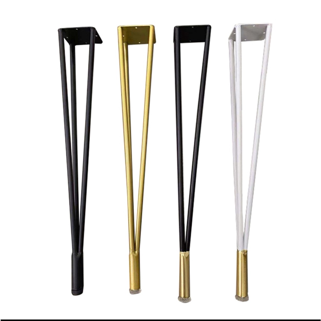 Extra Thickness Hair Pin Leg Powder Coated Finishing Meja Kaki 5023