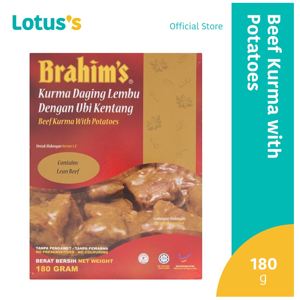 Brahim's Beef Kurma with Potatoes 180g | Shopee Malaysia