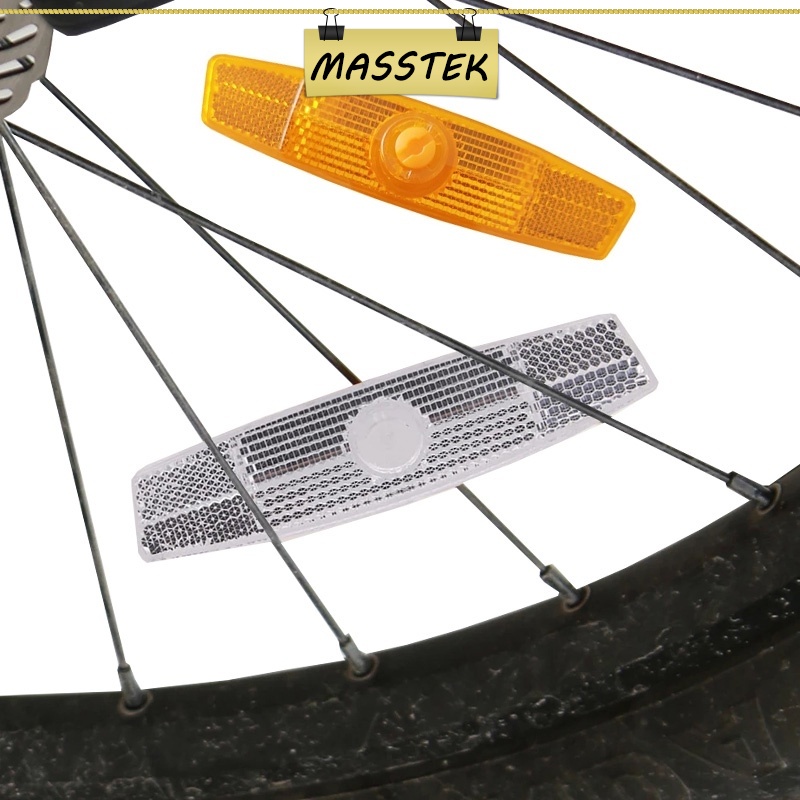 MASSTEK Bike Wheel Reflector Bicycle Spoke Safety Warning Light Safety ...