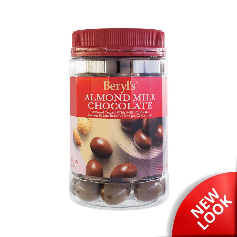 (Ready Stock!!) Beryl’s Almond Coated Chocolate Jar / Zip Bag 45g ...