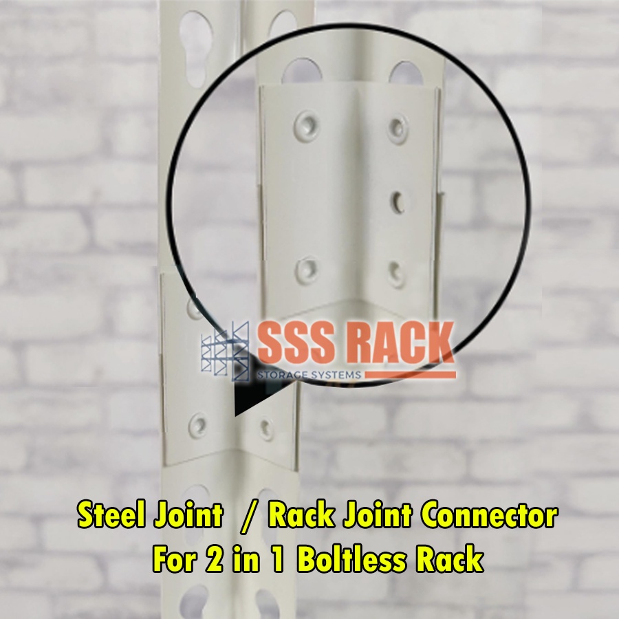 Steel Joint Bracket / Steel Joint Connector For 2 in 1 Boltless Rack (4 ...