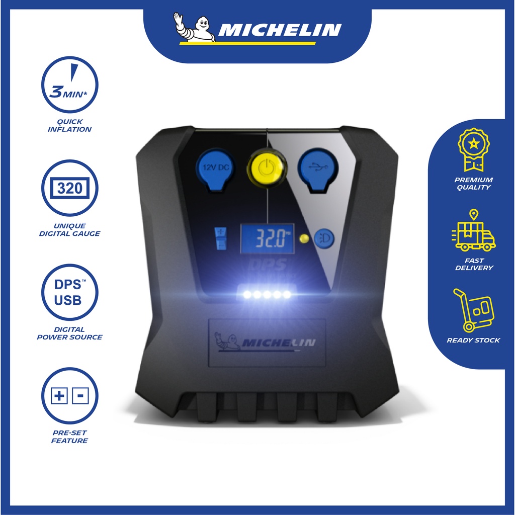 🟦MICHELIN🟨MICHELIN PROGRAMMABLE FAST FLOW DIGITAL TYRE INFLATOR 12266 ...