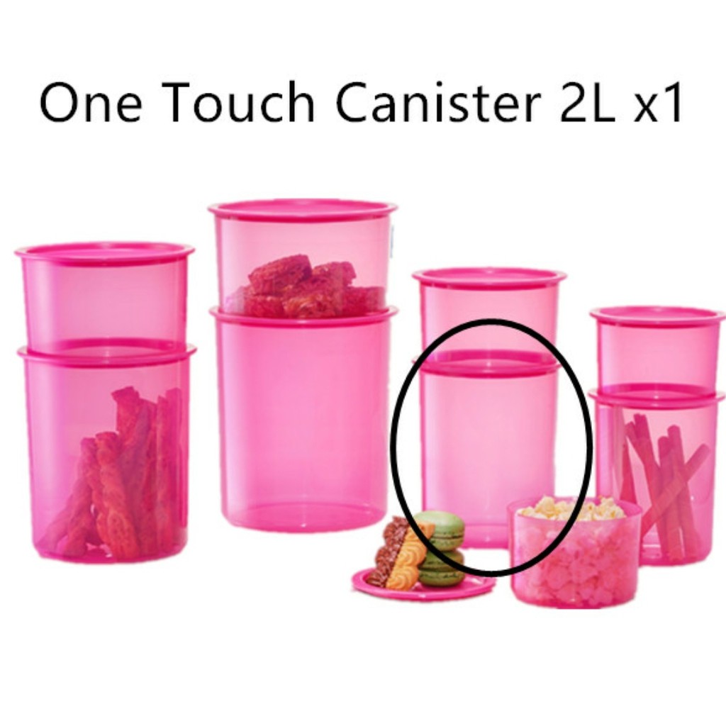Tupperware One Touch Topper / Canister - 600ml/950ml/1.2L/1.25L/1.9L/2L ...