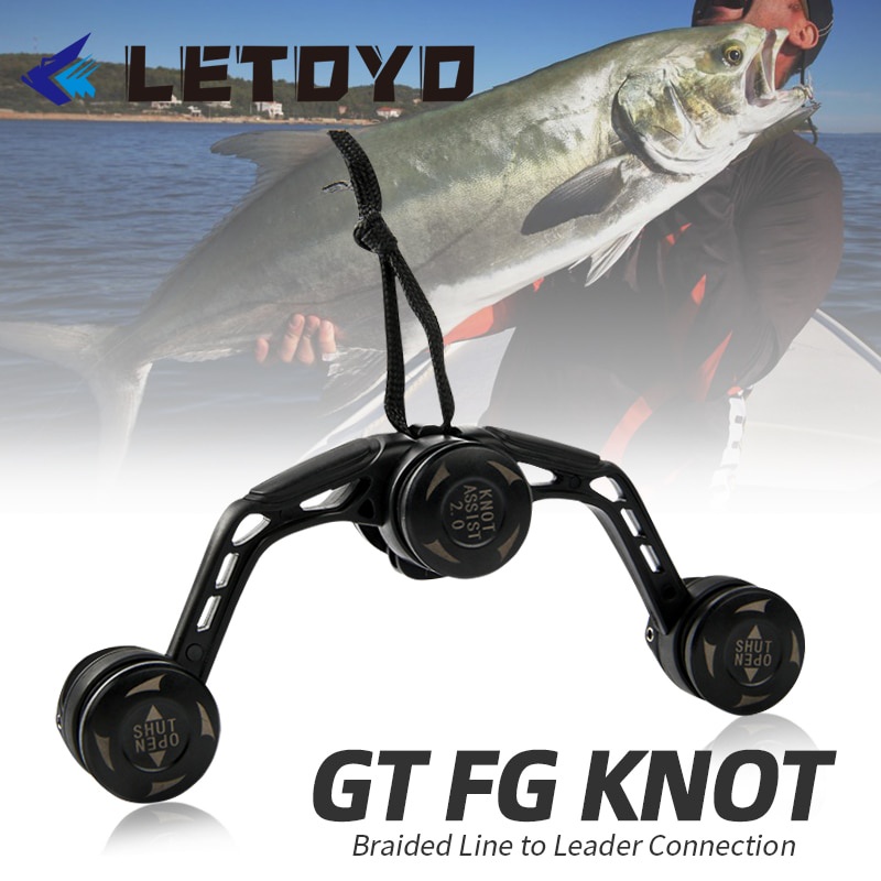 LETOYO GT Knot FG Knot PR Knot Assist Fast Leader Knotter Carbon Line PE Cable Organize Bobbin ...