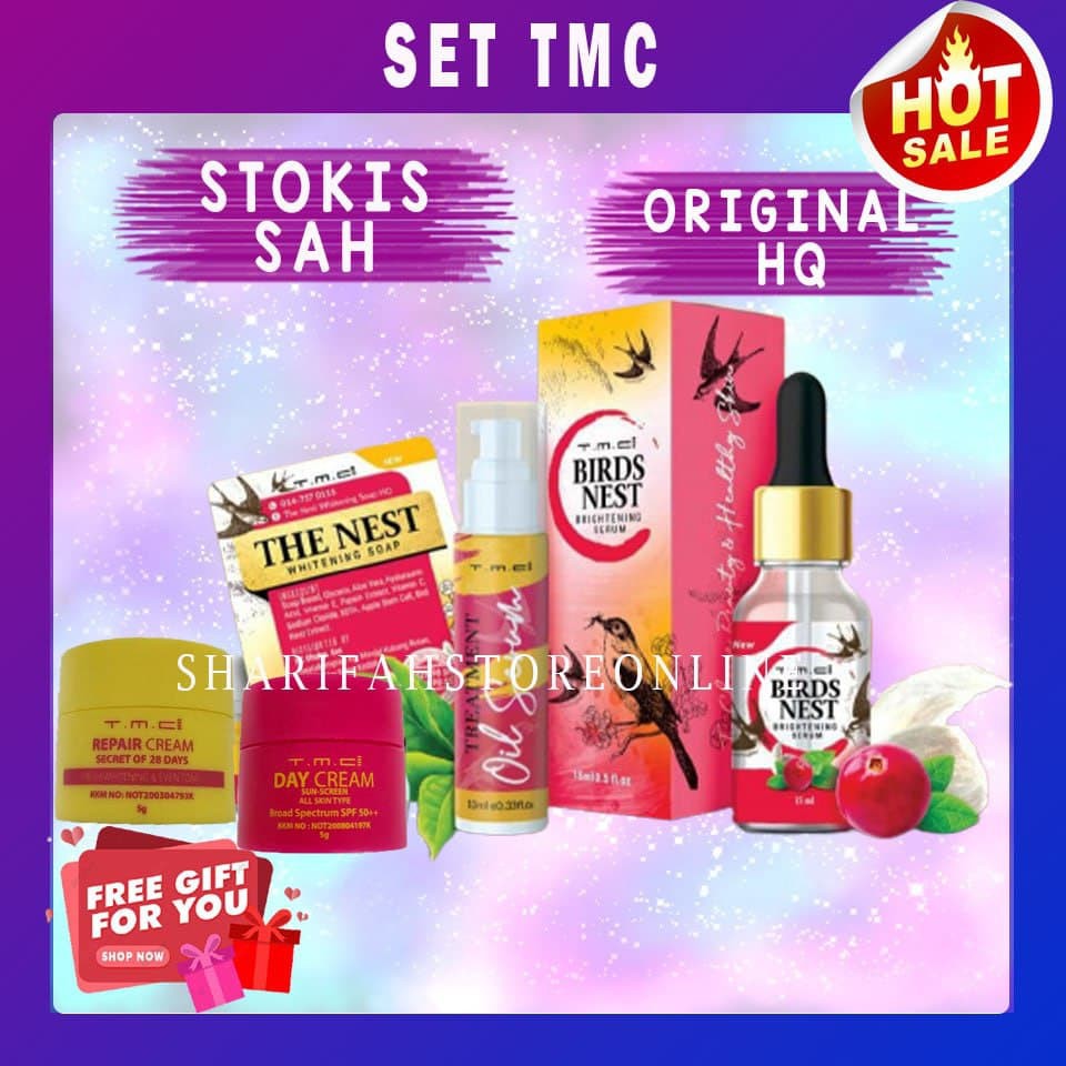 Original HQ TMC Set Muka 5in1 Harga Promosi TMC 5 in 1 Cream Repair ...