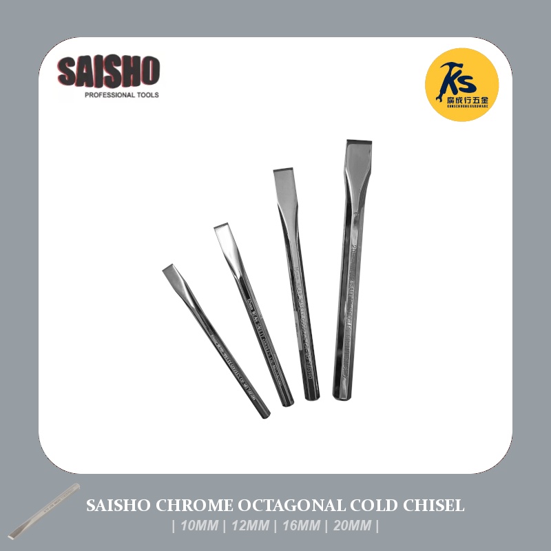 Saisho Cr Mo Steel Cold Chisel 10mm 12mm 16mm 20mm Shopee