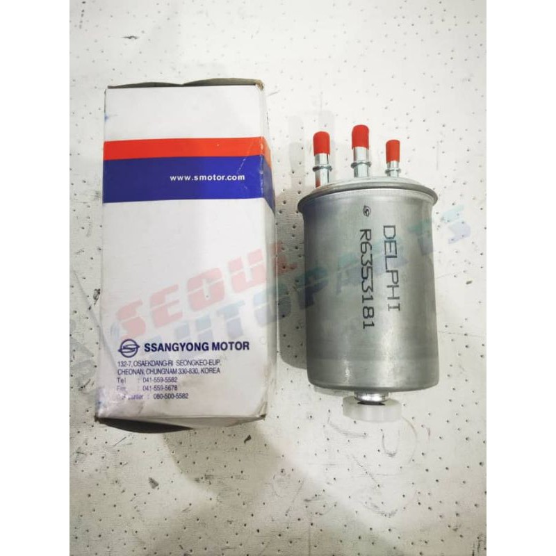 DIESEL FILTER - 3-PIPE = Rexton 2.7 / Actyon / Kyron / Stavic ...