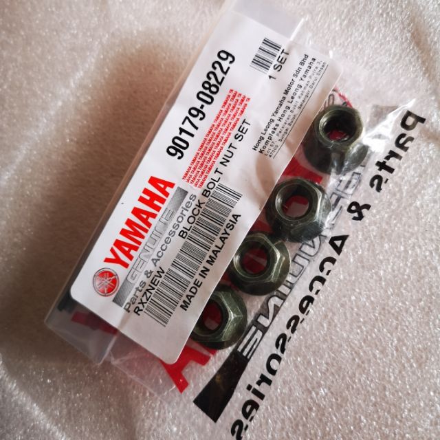 Yamaha RXZ Block Tiang Green Skru/Block Nut ORIGINAL | Shopee Malaysia