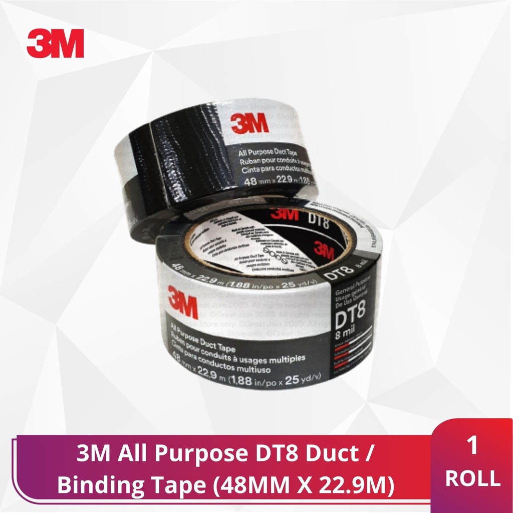 3M All Purpose DT8 Duct Binding Tape 48MM X 22.9M 0.8MM Shopee Malaysia