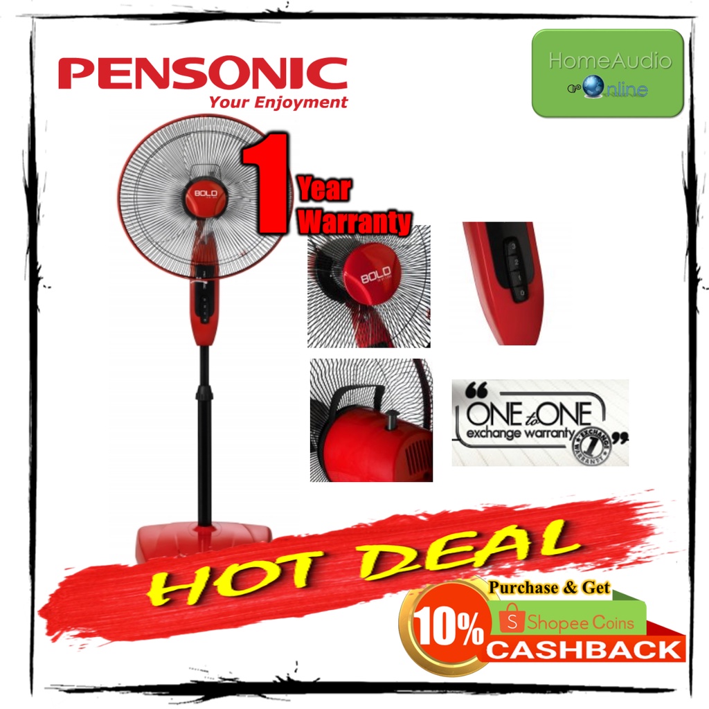 Pensonic 16" Stand PSF-4504BG / Elba 16" Stand Fan ESF-J1656(BK ...