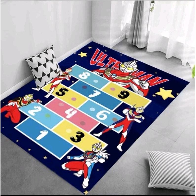 carpet ultraman velvet 3d / karpet ultraman velvet alas kaki 150x90cm ...