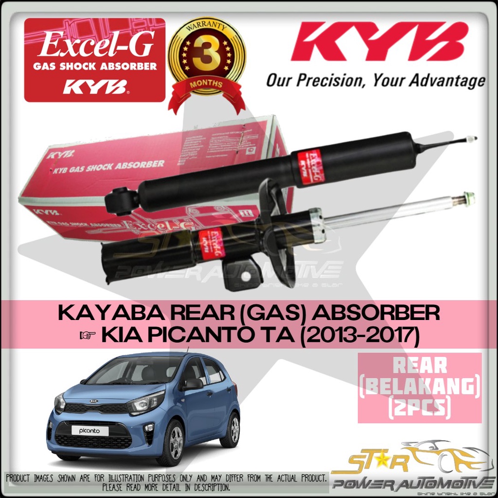 KAYABA KYB EXCEL G Kia Picanto TA (2013-2017) Gas Shock Strut Absorber ...