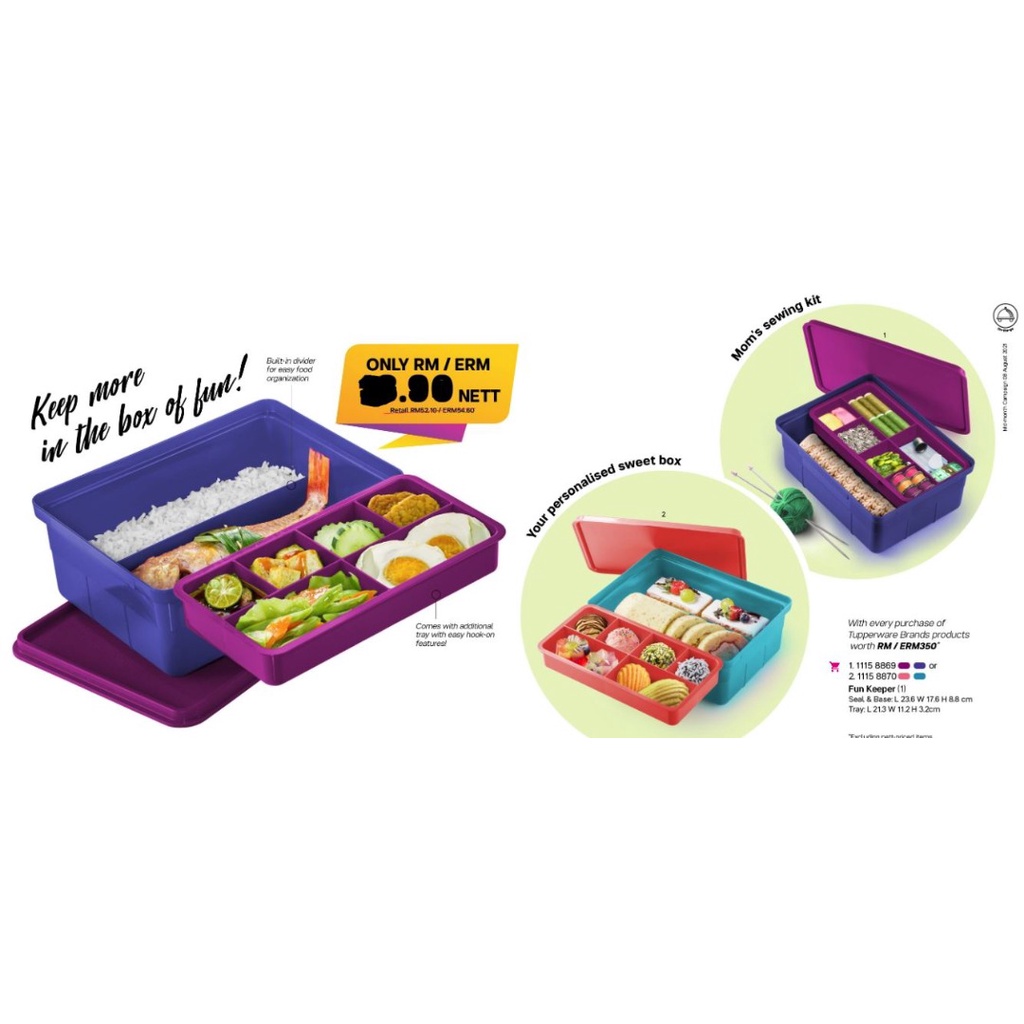 *Ready Stock* 🔥Tupperware🔥 Fun Keeper (1) | Shopee Malaysia