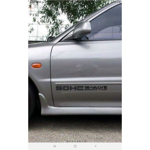 (2 pcs) STICKER PROTON WIRA SATRIA RALLI ART WAJA LANCER ISWARA EVO GSR ...