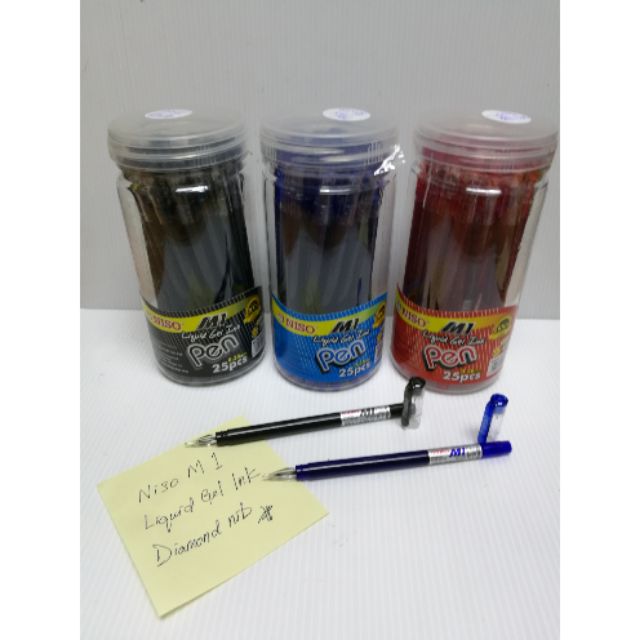 Niso M1 0.38 Liquid Gel Ink Pen (box/25 pcs) | Shopee Malaysia