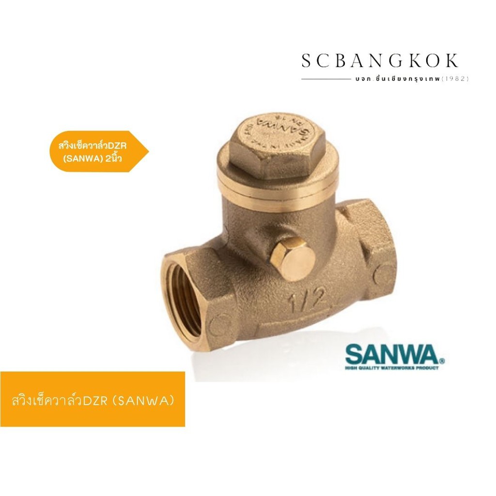 Swing Check Valve Dzr (SANWA) SANWA Size 2 Inch | Shopee Malaysia
