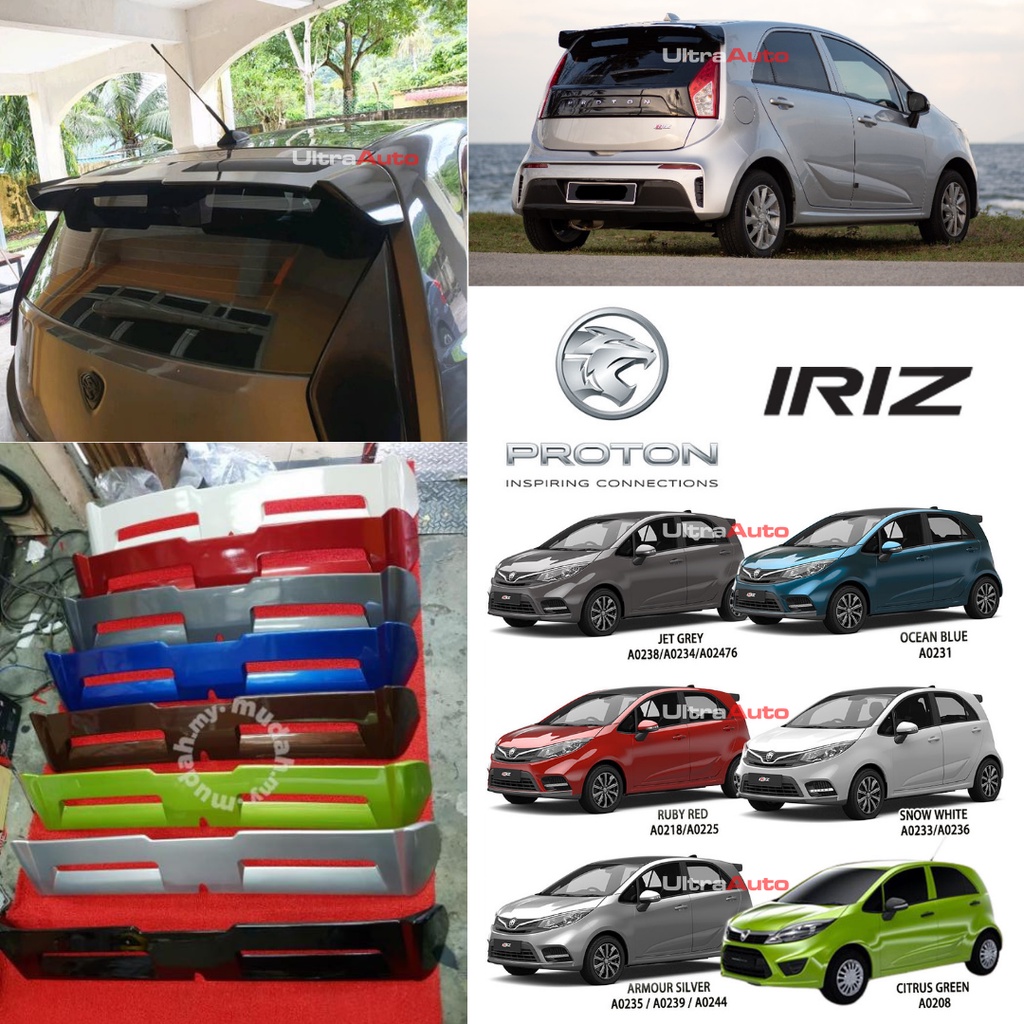 Proton Iriz Spoiler OEM ABS Spoiler with Paint & Screws | Shopee Malaysia