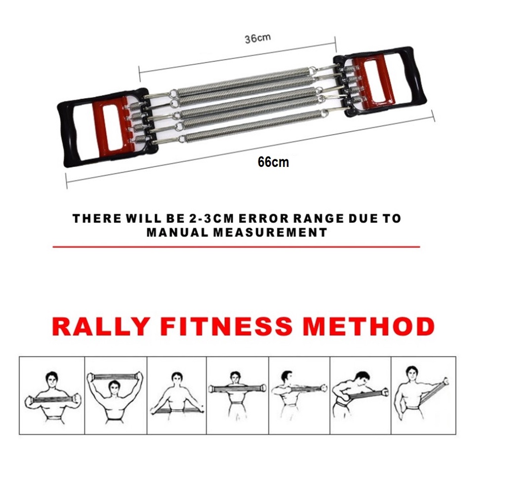 🔥🔥ADSports Chest Muscle Expander pull 5 SPRING Body Building CHEST ...