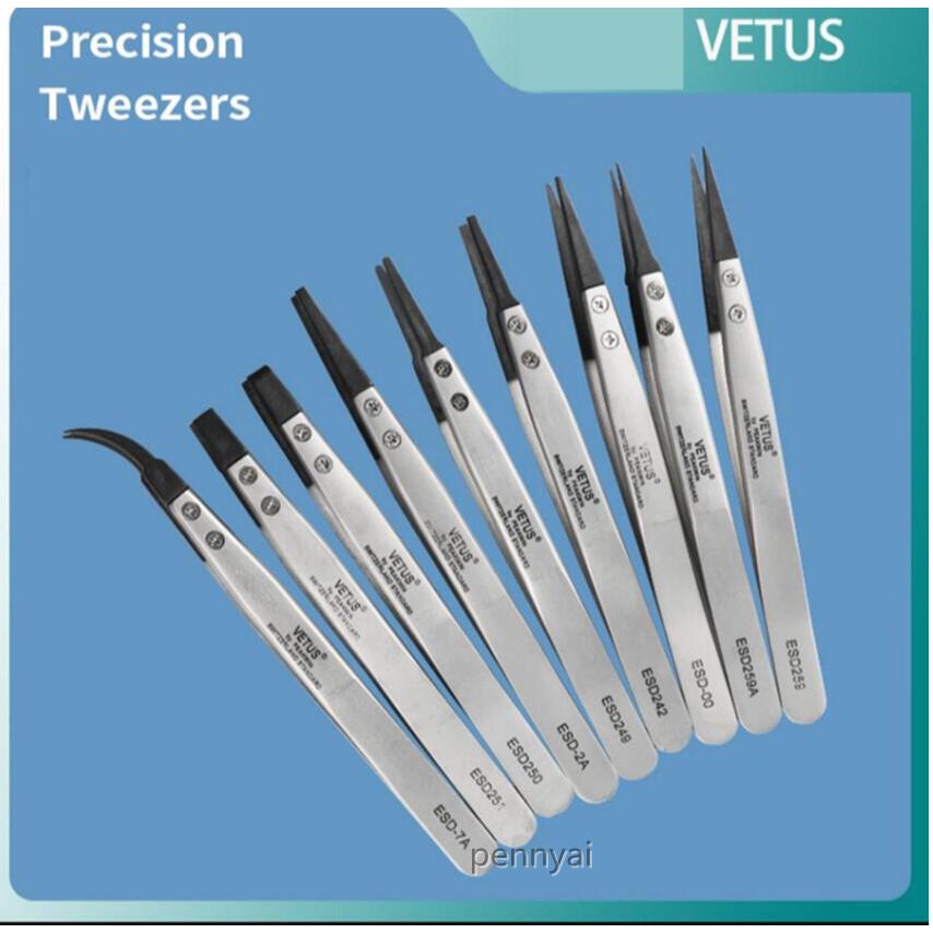 VETUS interchangeable carbon fiber tweezers/anti-static tweezers ESD ...
