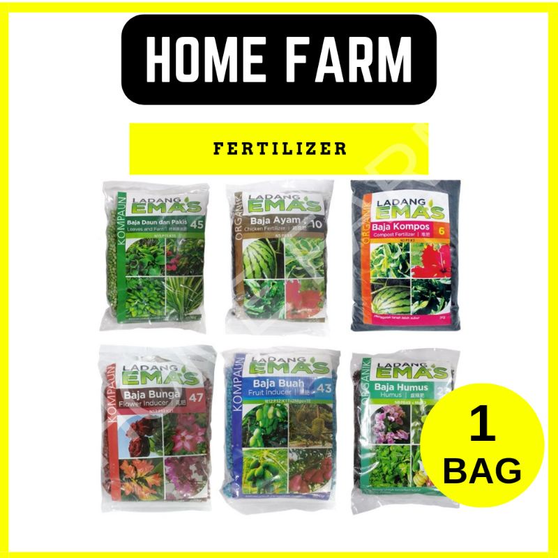 Baja Daun & Pakis/Ayam/Kompos/Bunga/Buah/Humus Organik 400g/600g/1kg ...