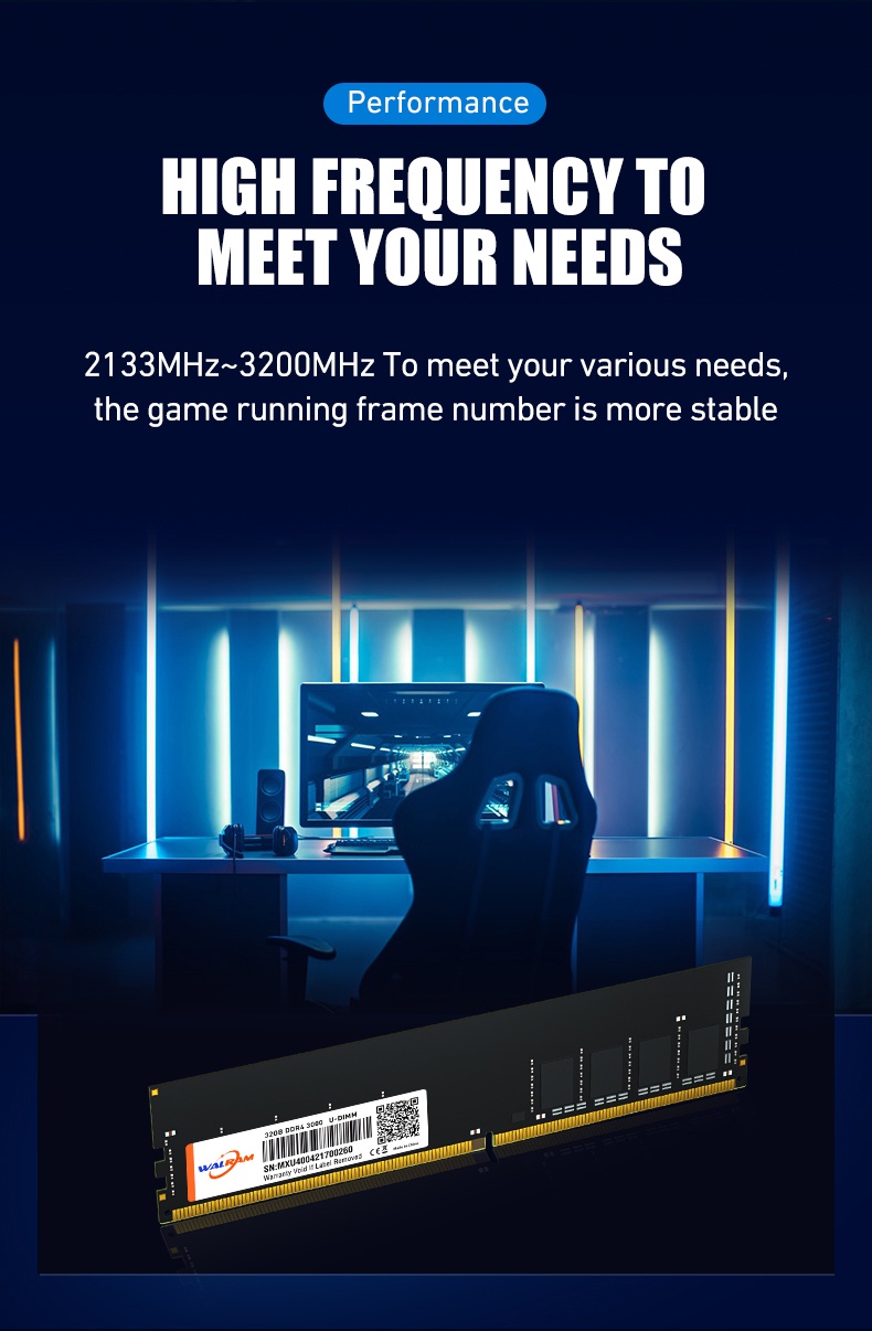 Walram DDR4 2400 2666 3200Mhz 288pin 1.2V Memory Desktop PC Value RAM ...