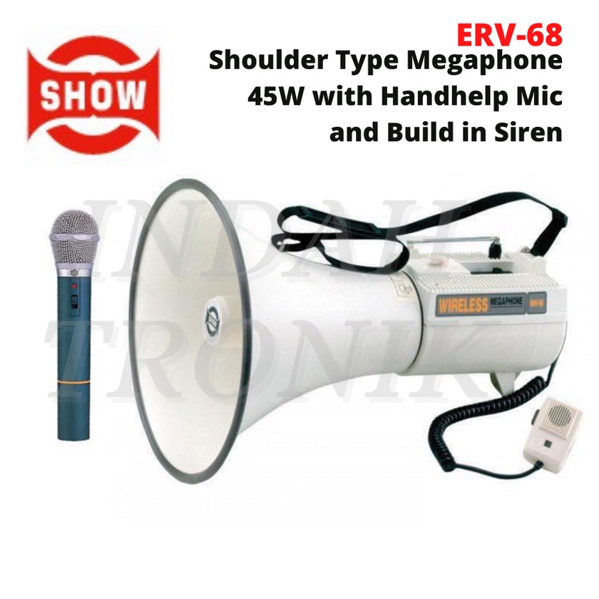 SHOW ERV-68 Shoulder Type / Desk Top Type Megaphone Loudspeaker ...