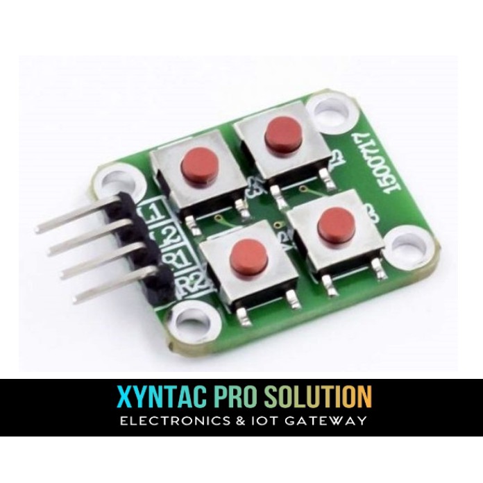 2 x 2 Matrix 4 Push Button Keyboard Module Keypad For Arduino | Shopee ...