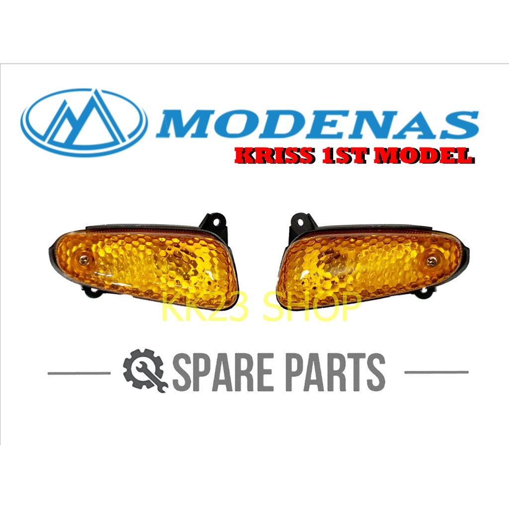 MODENAS KRISS 1ST MODEL 1996 SIGNAL FRONT ASSY SET WITH SOCKET AND BULB ...