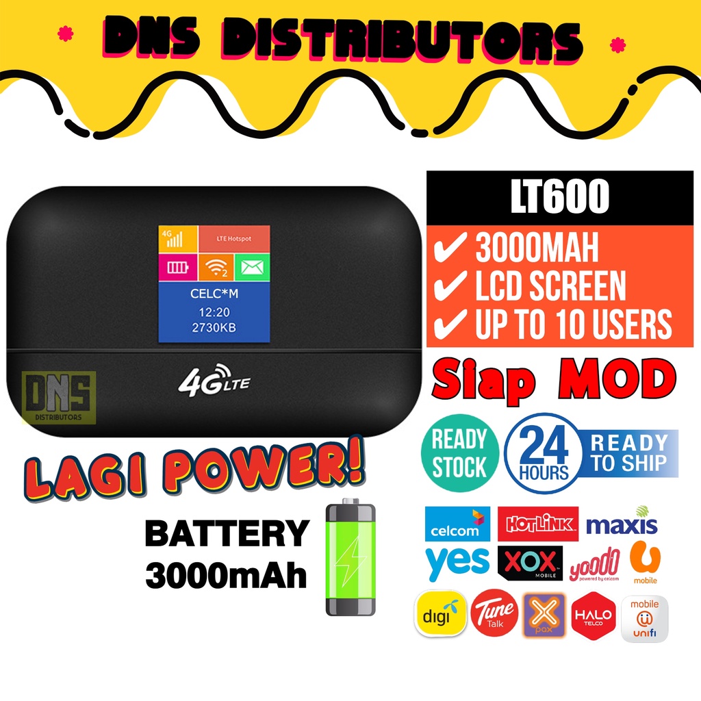 Modified Unlimited 4G LTE Pocket WiFi D6 D9 LT600 Portable WiFi Modem ...