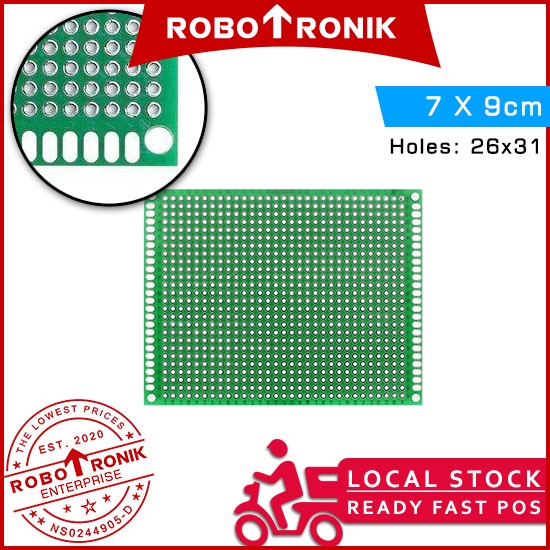 Donut (Perf) Double Sided Board - Pitch 2.54mm Double Side Prototype ...