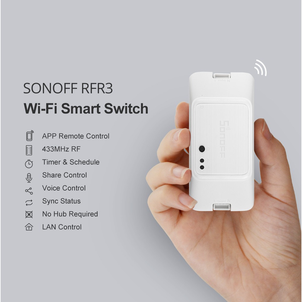 SONOFF RFR3 Wifi Smart Switch RF Remote Control Switch DIY Mould for ...
