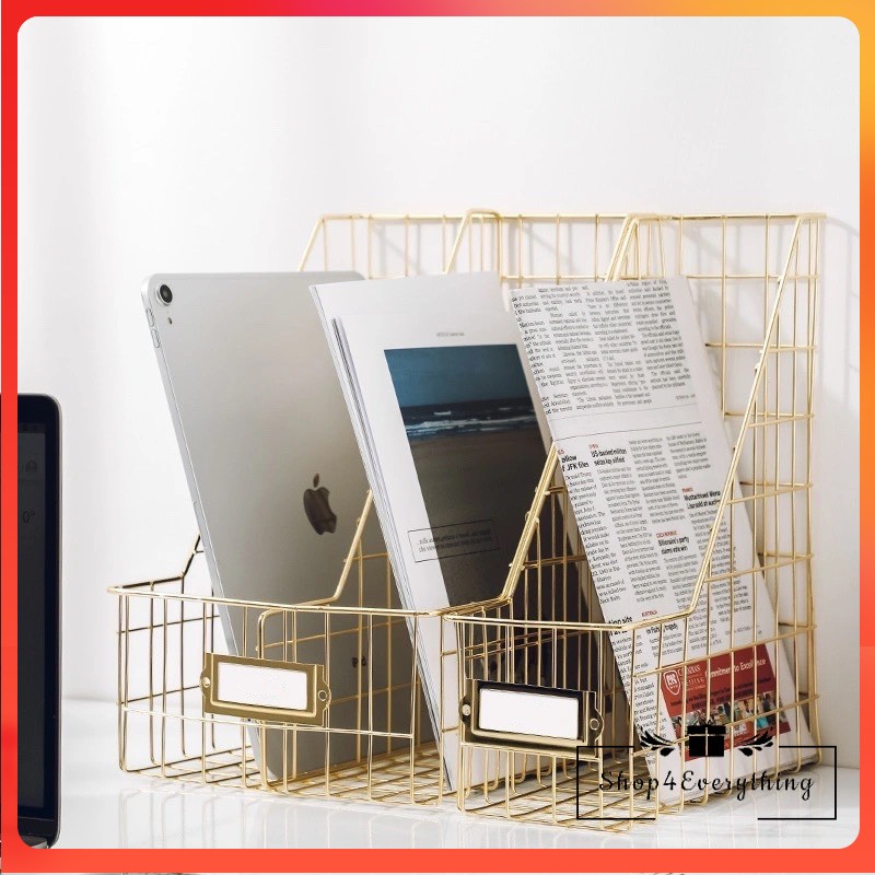 SFE⭐READY STOCK⭐ Nordic Style File Rack Magazine File Stand Holder Desk ...