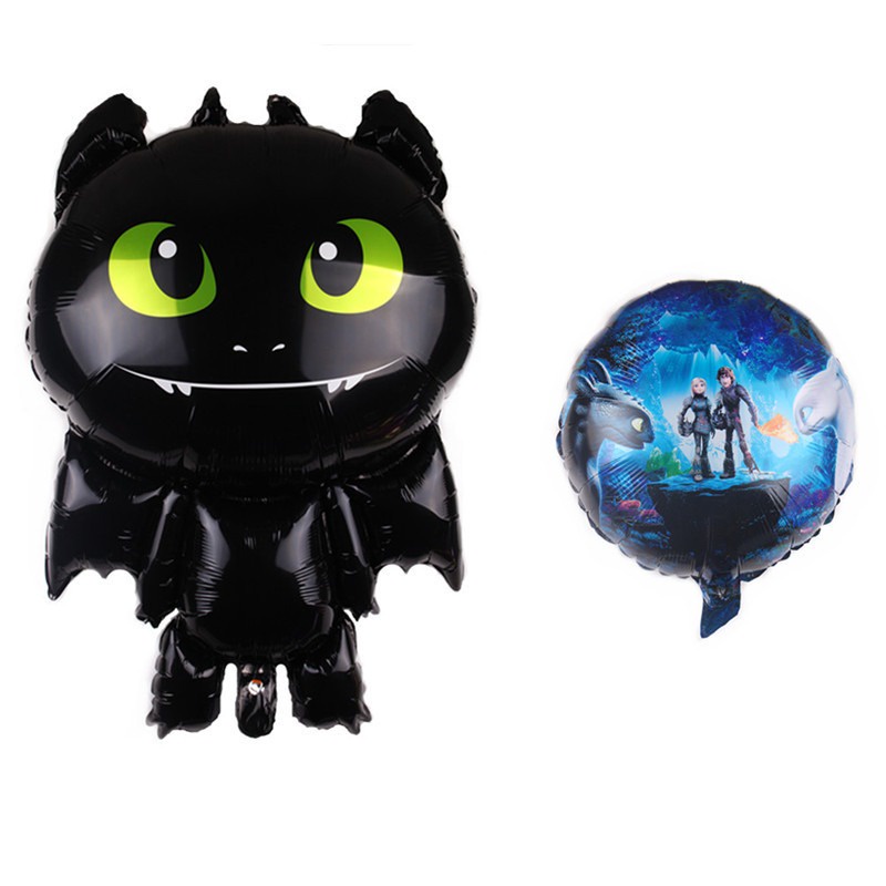 [READY STOCK] How to Train Your Dragon Toothless Birthday Party Foil ...
