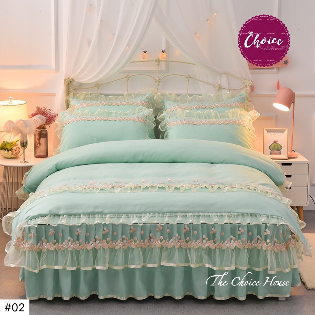 🔥🔥 Readystock 🔥🔥 Set Cadar Pengantin Beropol Set 4 IN 1 Ropol Cadar ...