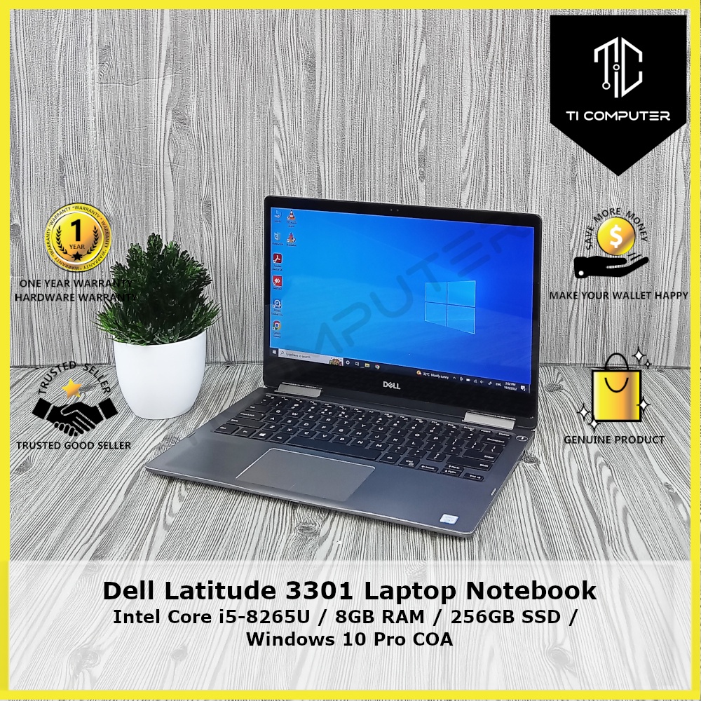 Dell Latitude 3301 Intel Core i5-8265U 8GB RAM 256GB SSD Laptop ...