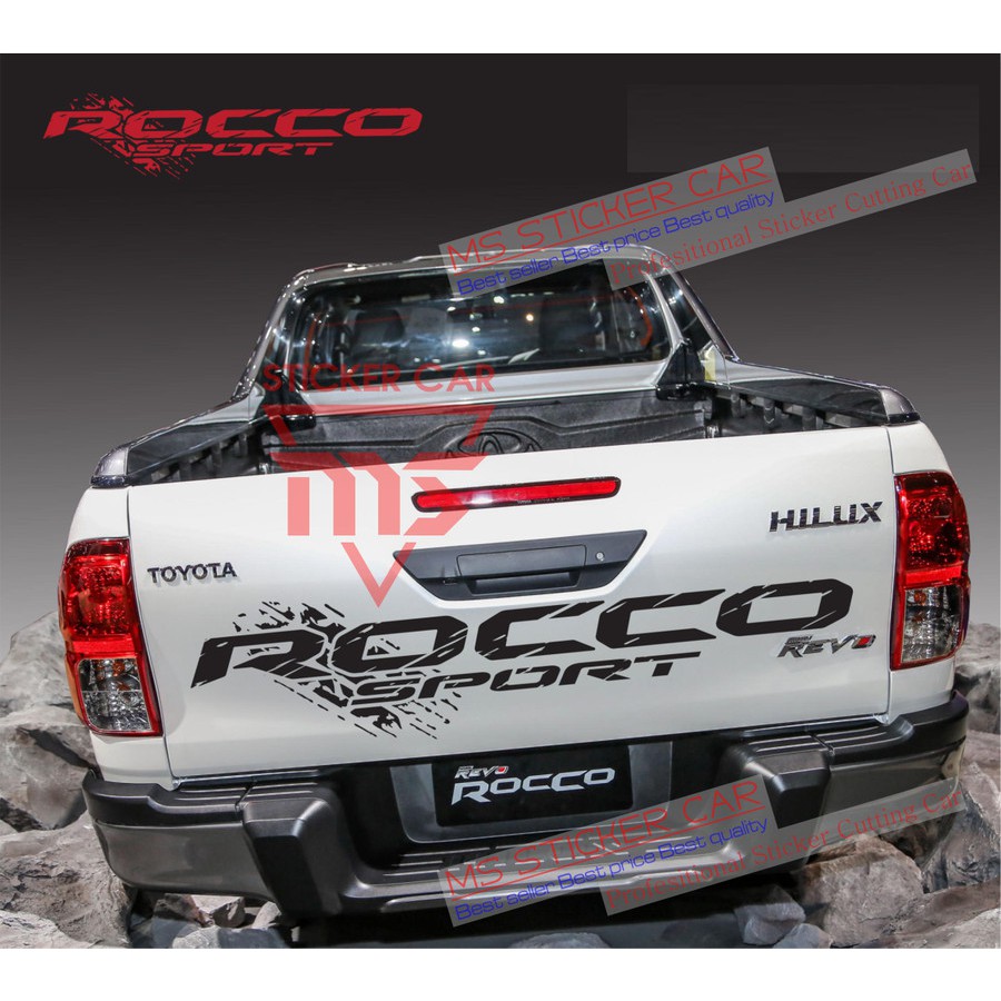 Hilux Rocco Rear Trunk sticker toyota Hilux Rocco sport Car sticker ...