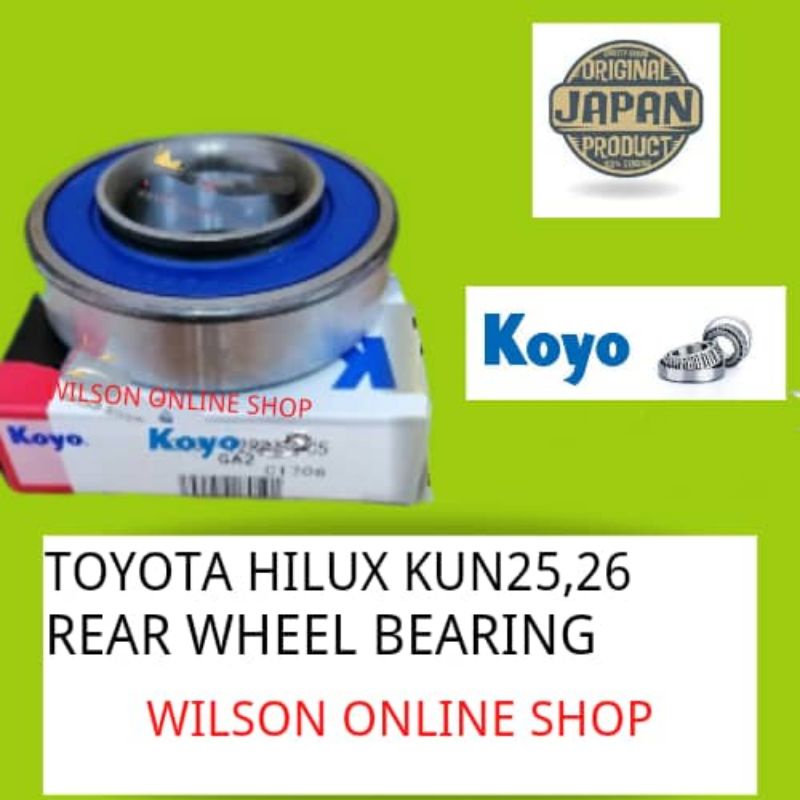 Toyota Hilux Vigo KUN25 2.5cc 6308W-2RSHR4C5 Rear Wheel Bearing ...
