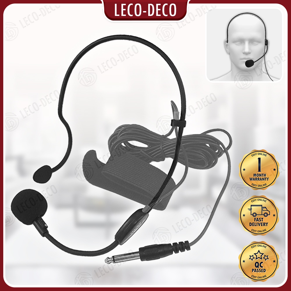 YOGA DM-193 DM193 HEADSET MICROPHONE MIKROFON PEMBESAR SUARA IMAM ...