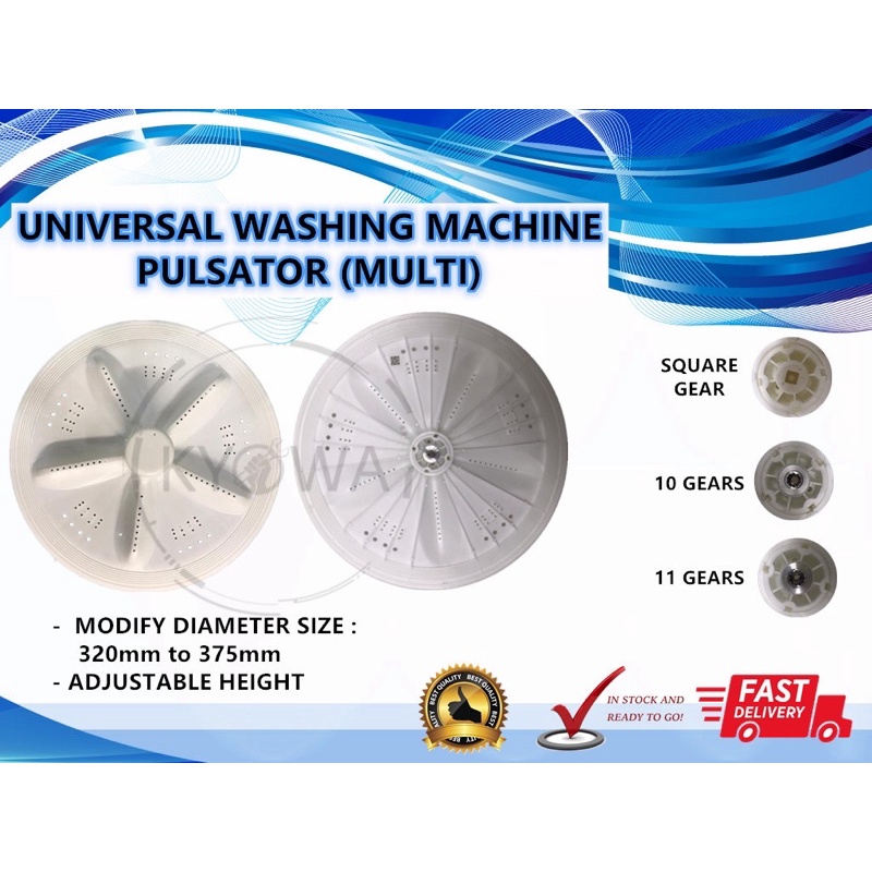 (11GIGI) UNIVERSAL Multi Pulsator washing Machine ( 11z (GIGI) / 10z ...